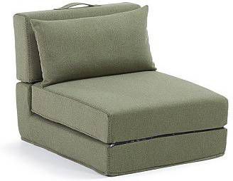 Kave Home Arty Poef Eenpersoonsbed Groen - Meubelmooi.be